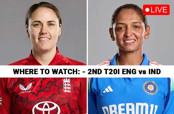 Where to Watch – 2nd T20I: England Women vs India Women | Live Streaming Details - Female Cricket