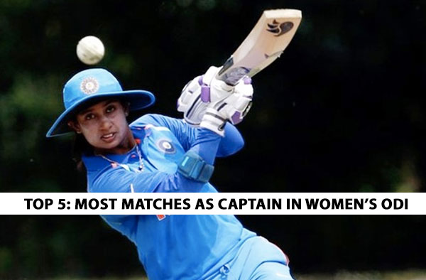 Top 5 Players With Most Matches as Captain in Women's ODI - Female Cricket