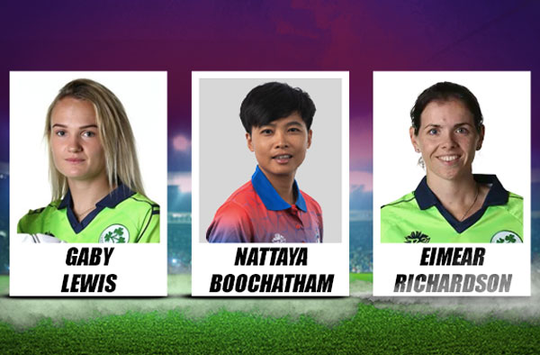 Nattaya Boochatham, Gaby Lewis and Eimear Richardson nominated for ICC ...