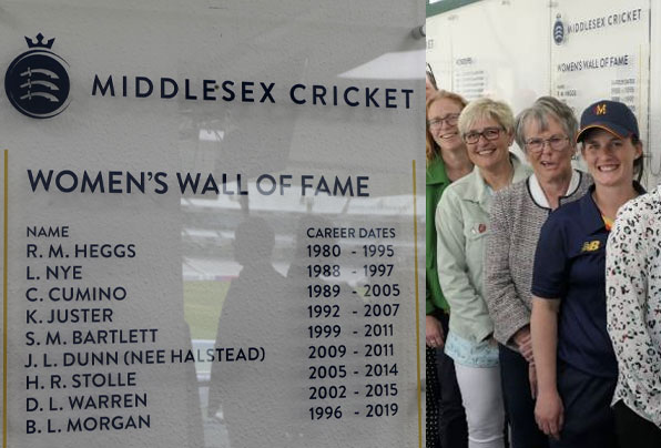 Middlesex Unveil Wall of Fame to Honour 9 Women Cricketers - Female Cricket