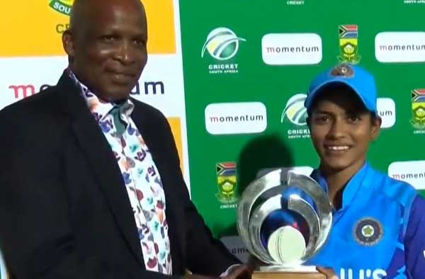 Amanjot Kaur's dream debut ensured India beat South Africa by 27 Runs ...