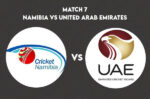 Match 7: Namibia vs United Arab Emirates | Squads | Players to Watch ...