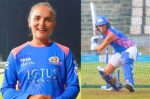 "Tumchi Mumbai-Kerr aali re," says Melie Kerr as she hits the nets ...