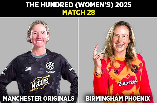 Match 28: Manchester Originals vs Birmingham Phoenix | Squads | Players ...