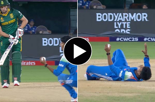 Watch Video: Kranti Goud's Jaw-Dropping Reflex Catch to Dismiss Tazmin ...